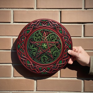 Altar Tile Pentacle , Pentagram Altar, Wall Decor, Witchcraft Altar ...