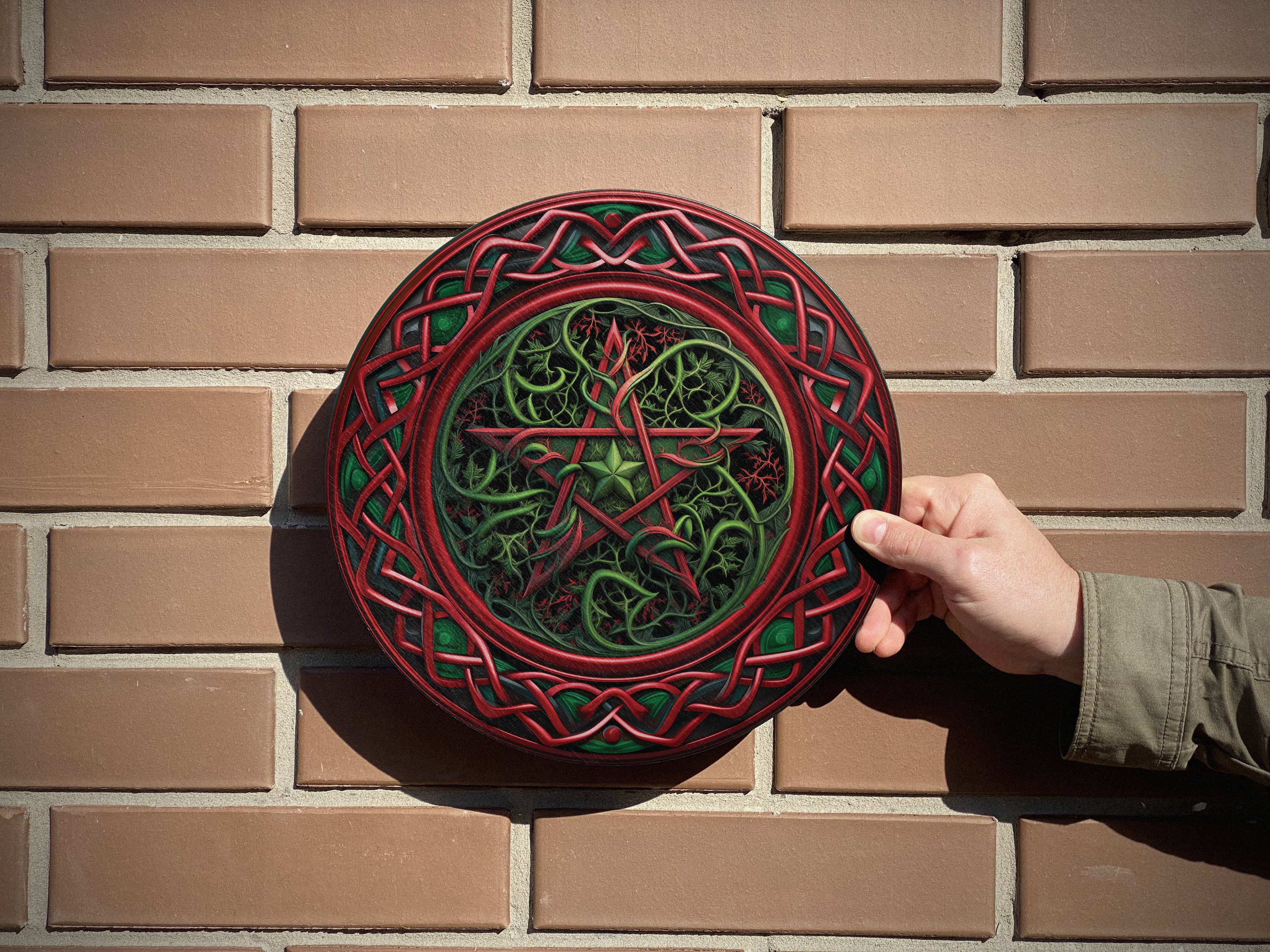 Altar Tile Pentacle Pentagram Altar Wall Decor Witchcraft - Etsy