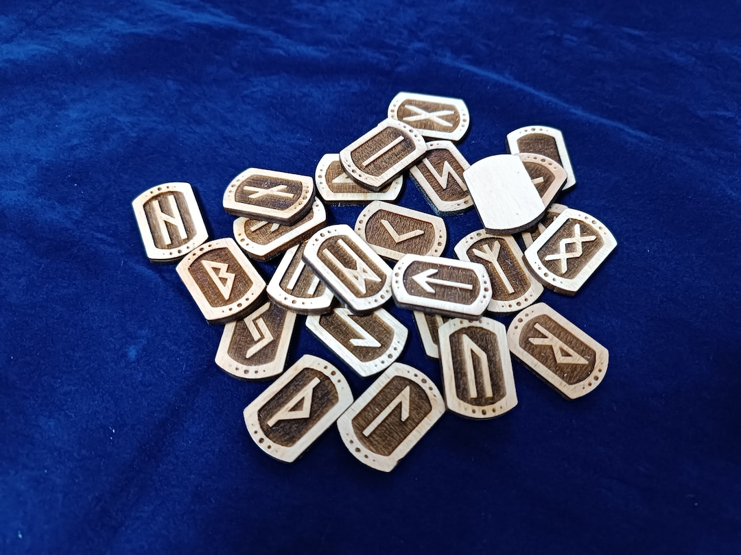 Wooden Runic Set Elder Futhark - Etsy