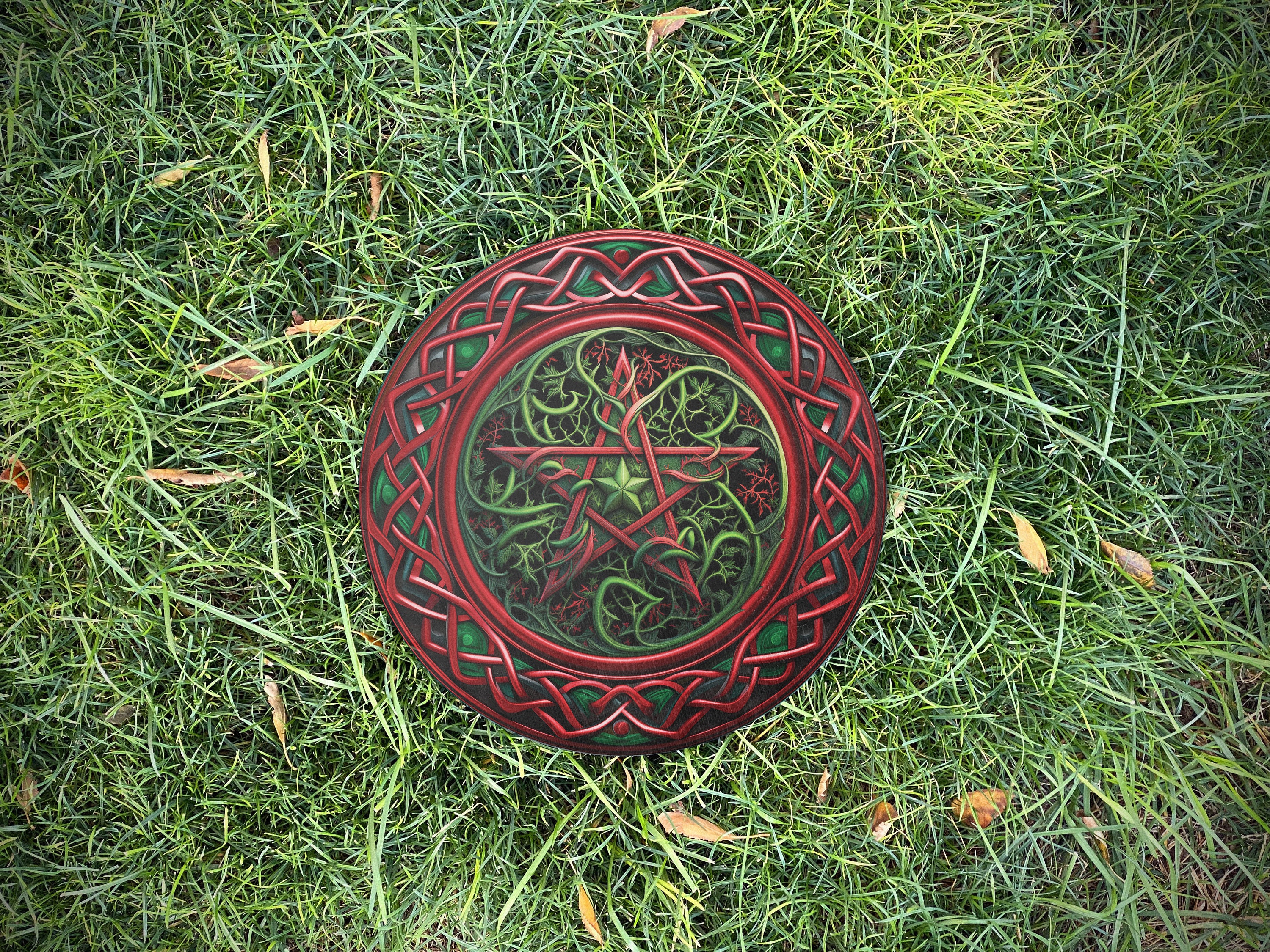 Altar Tile Pentacle , Pentagram Altar, Wall Decor, Witchcraft Altar ...