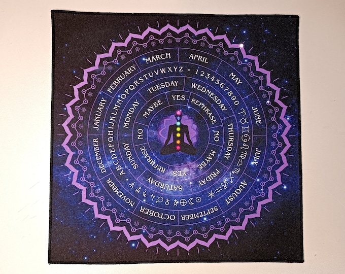 Pendulum Board Universal Purple | Dowsing Mat | Altar Cloth - Etsy
