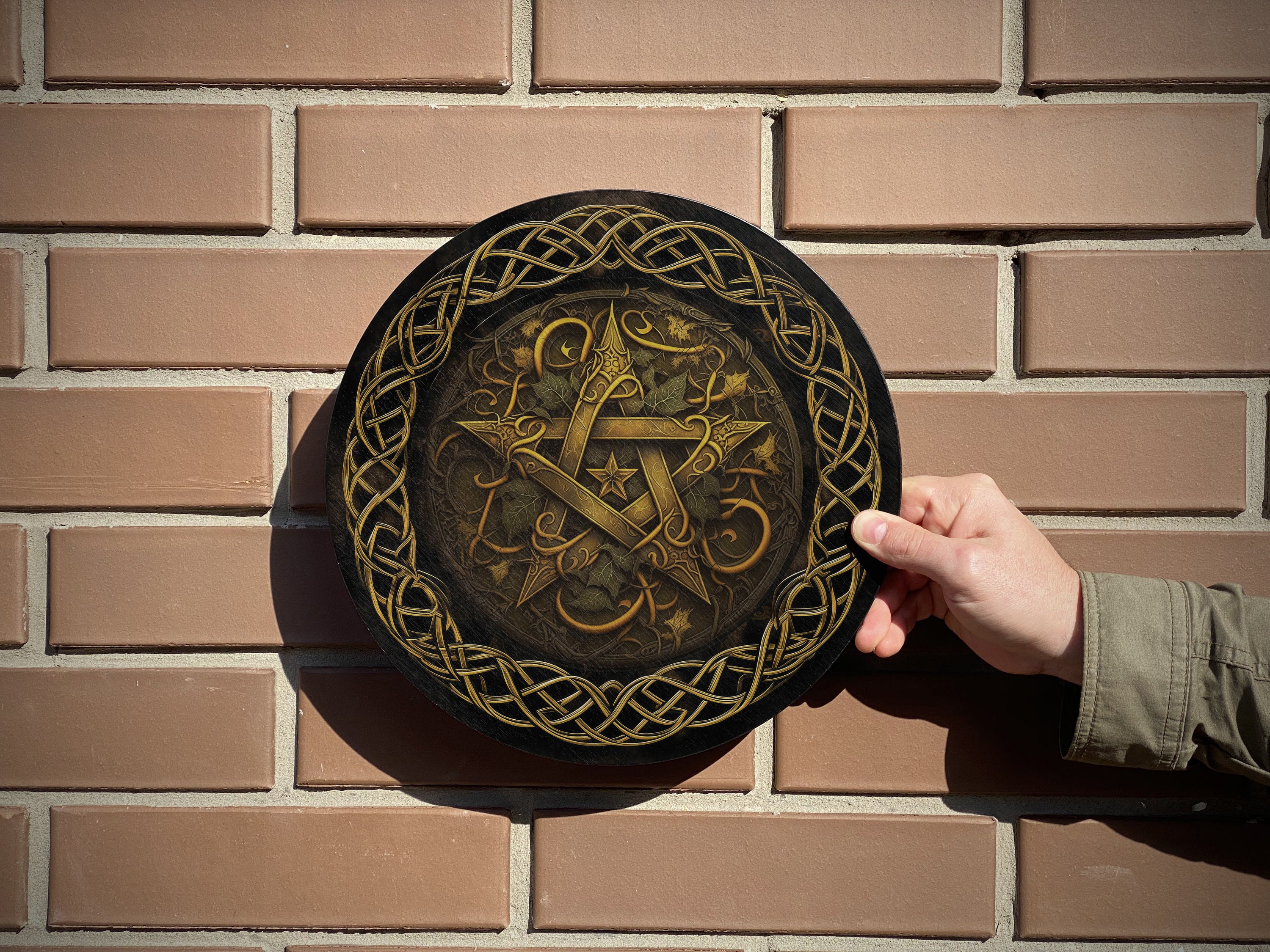 Altar Tile Pentacle Pentagram Altar Wall Decor Witchcraft - Etsy