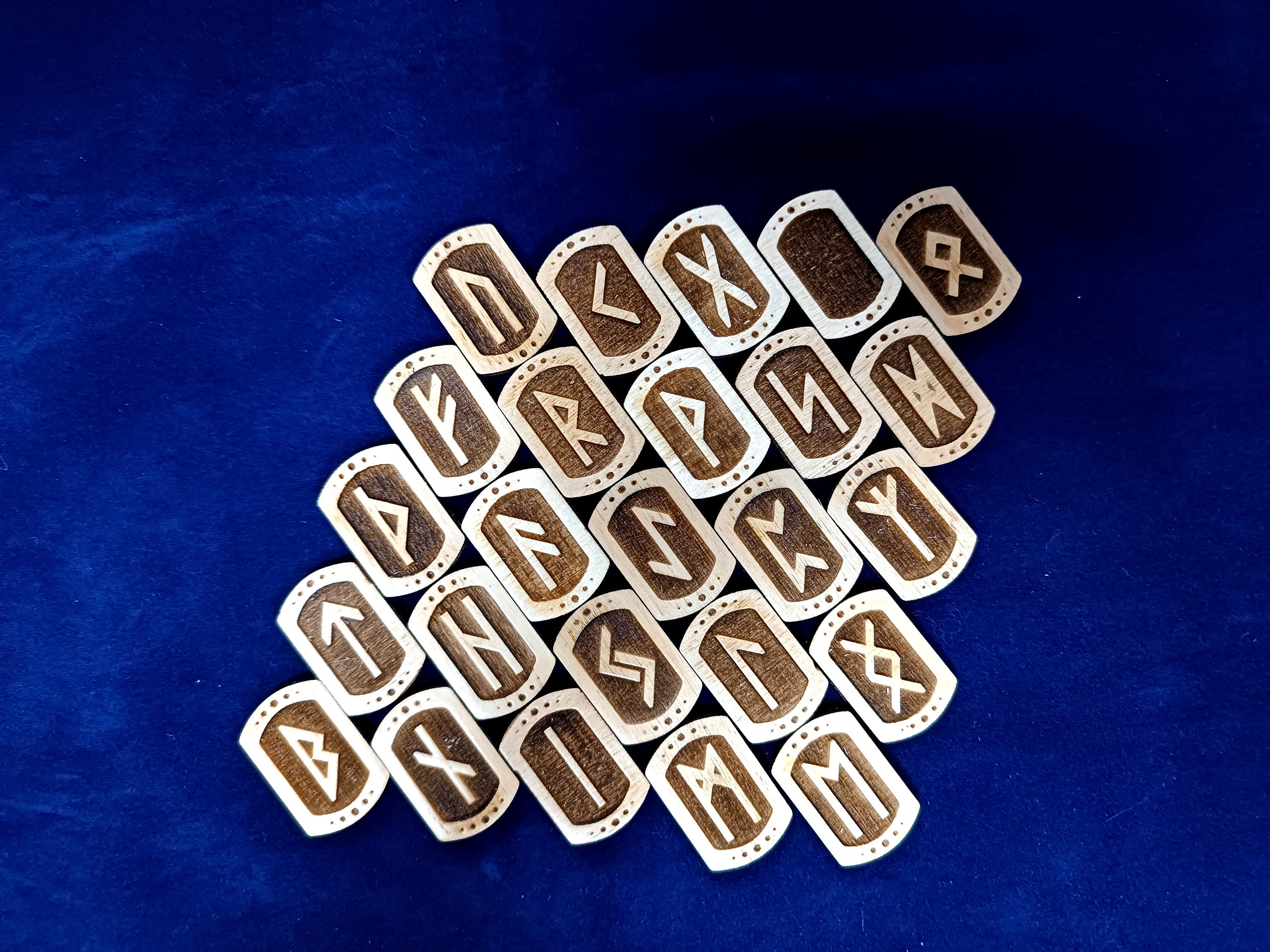 Wooden Runic Set Elder Futhark - Etsy