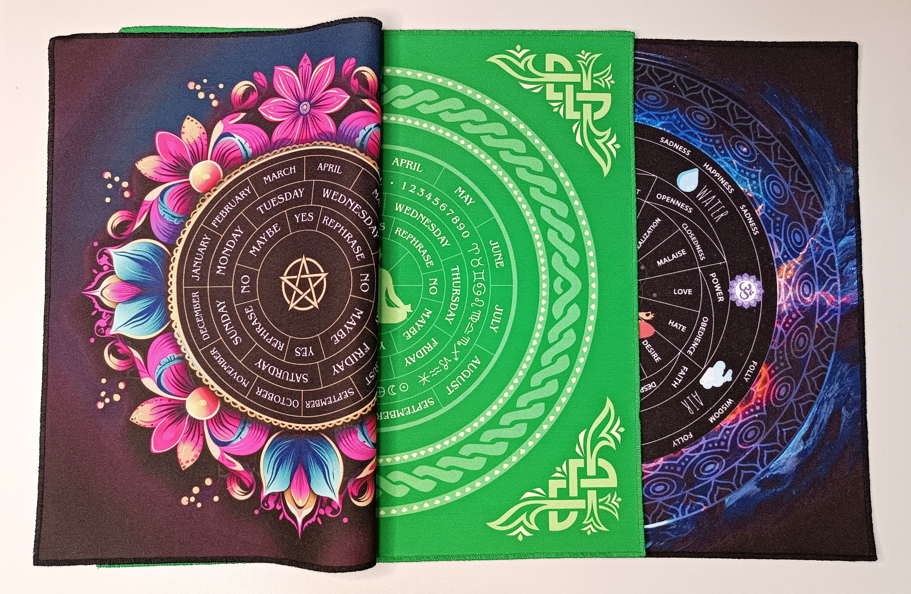 Set of 3 Pendulum Boards Dowsing Mat Altar Cloth - Etsy