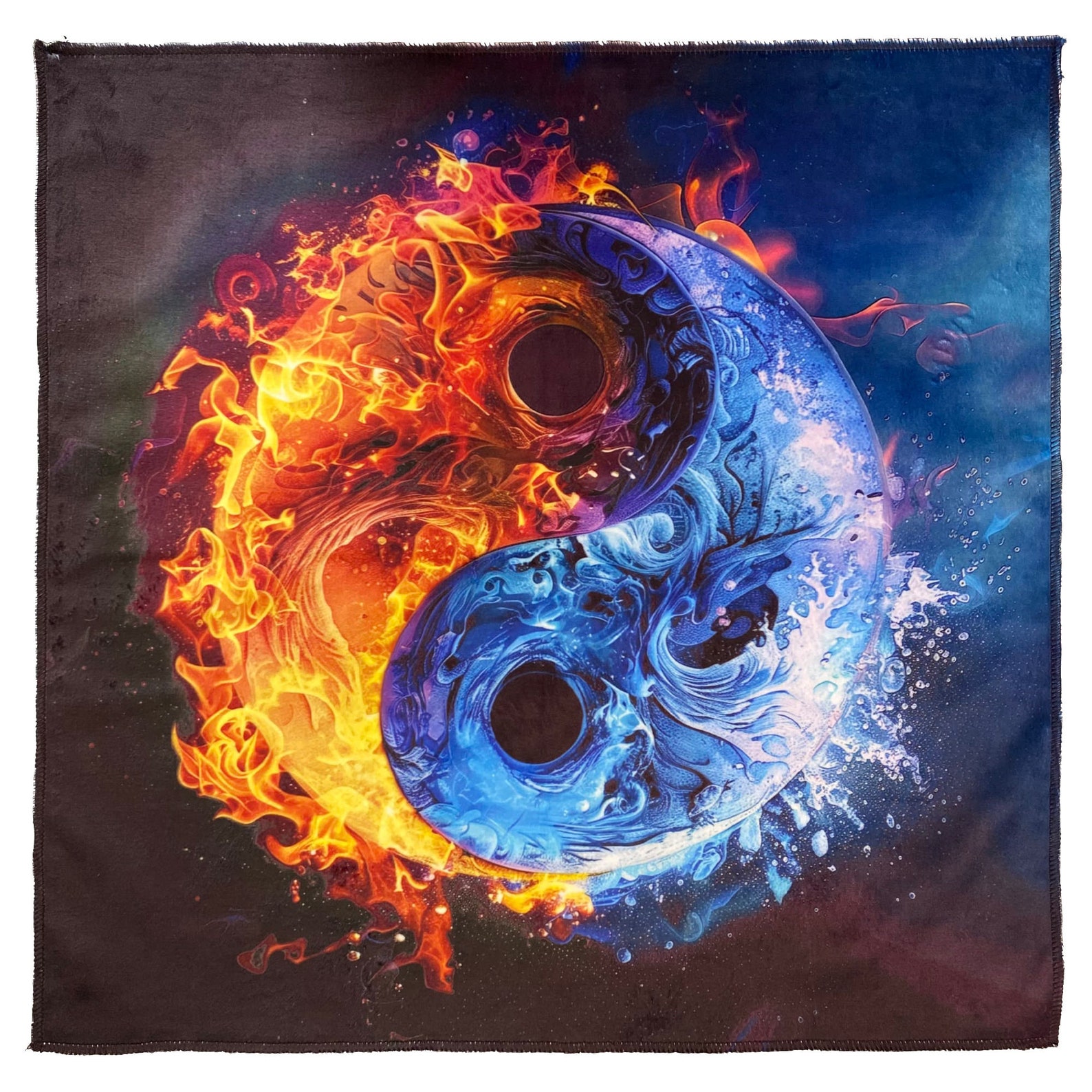 Altar Cloth Yin Yang Fire & Water 24 Inches Plush Tablecloth Mat for ...
