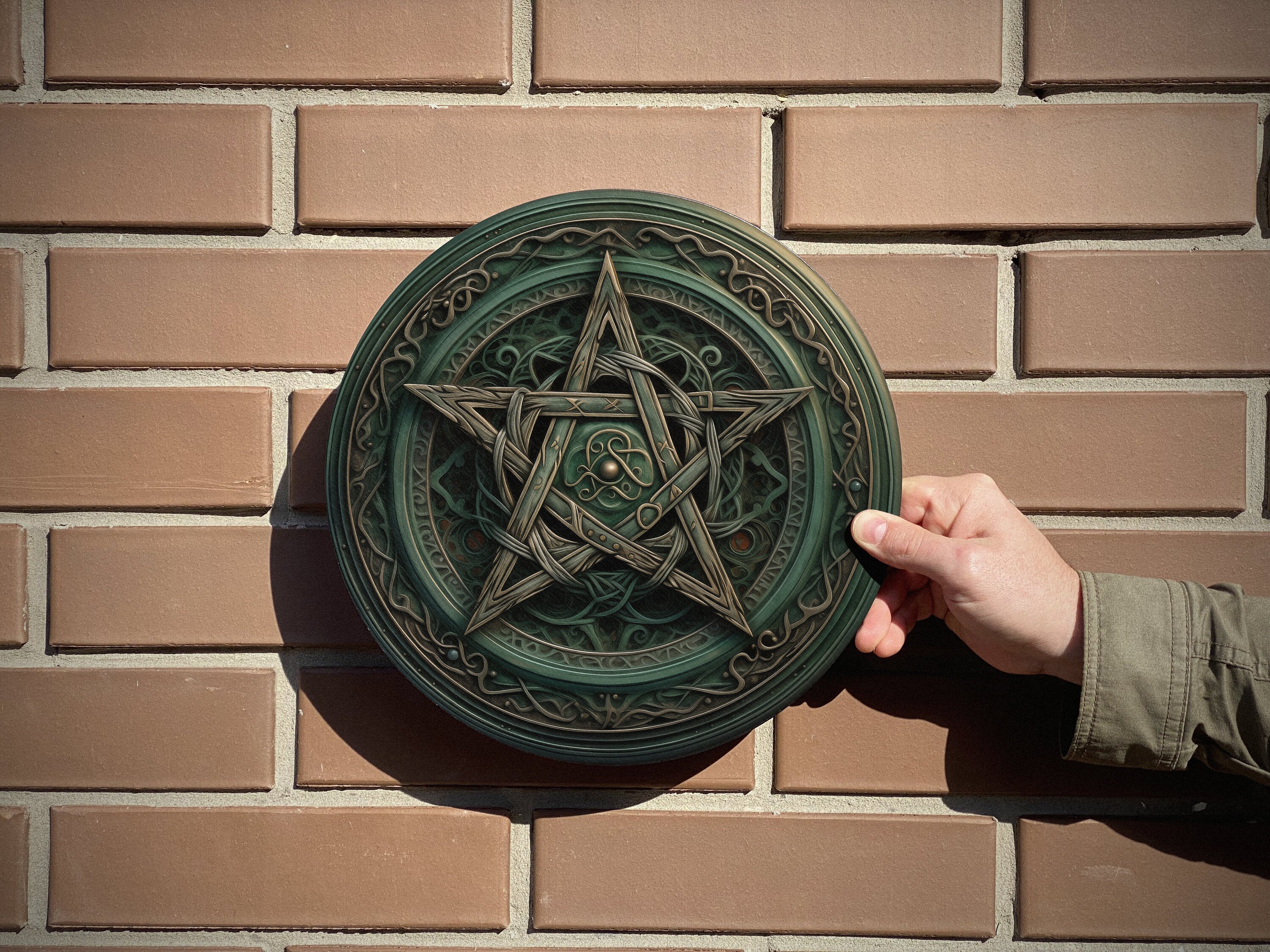 Altar Tile Pentacle , Pentagram Altar, Wall Decor, Witchcraft Altar ...