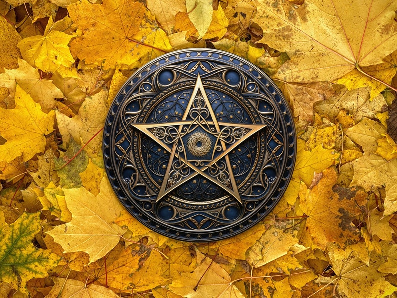 Altar Tile Pentacle , Pentagram Altar, Wall Decor, Witchcraft Altar ...