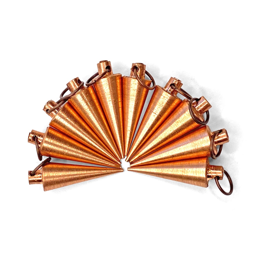 10 Pcs Pure Copper Solid Dowsing Pendulums - Etsy