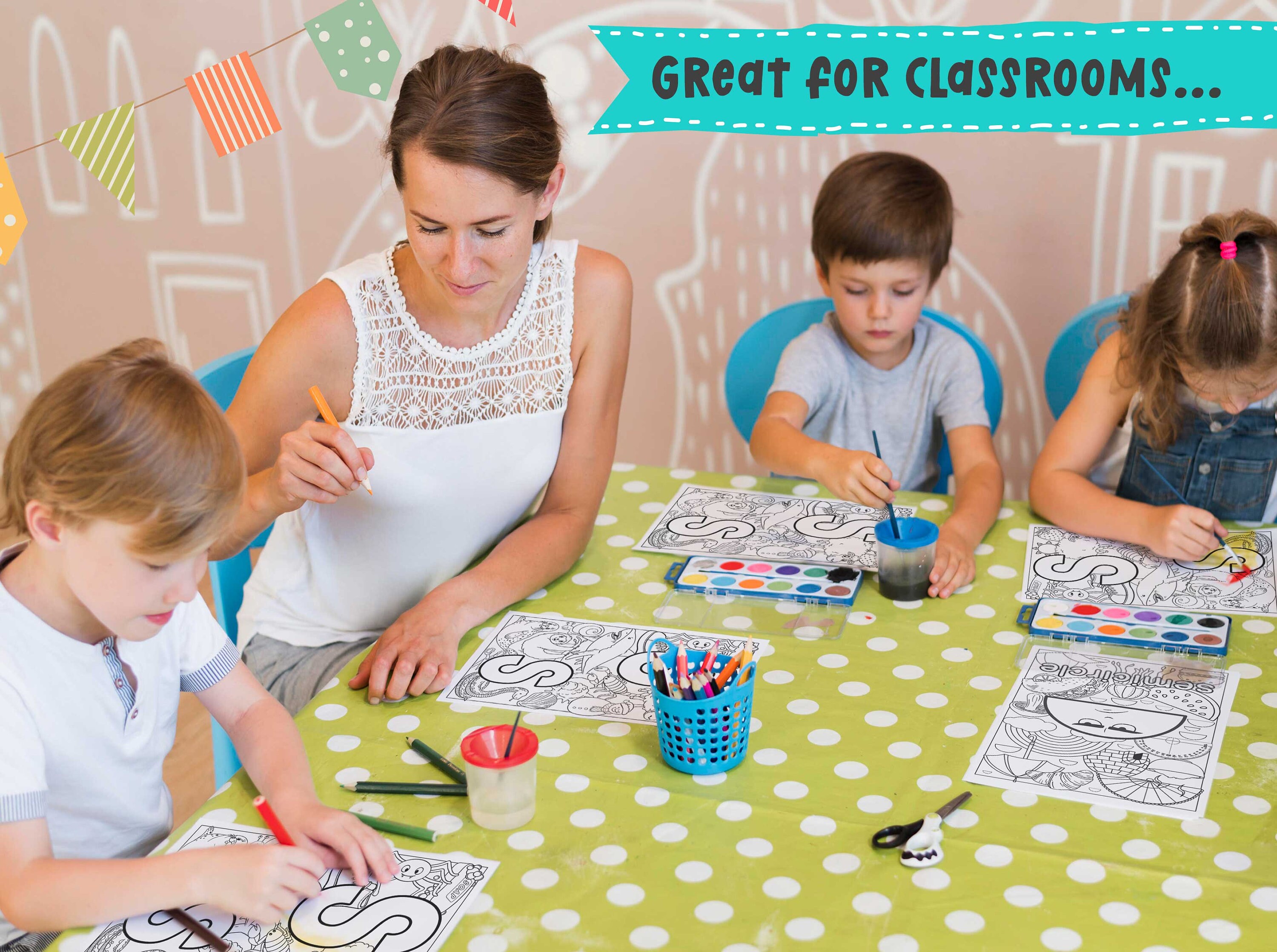 Alphabet Coloring Pages + FREE Shapes Coloring Pages Bundle - Etsy