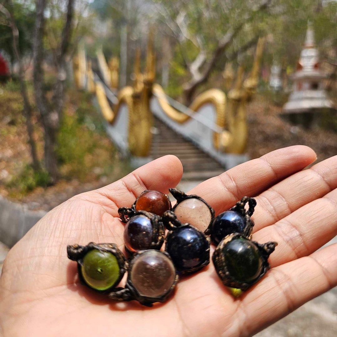 Naga Eye Stone: Psychic Crystal Ball, Serpent Manifested - Etsy