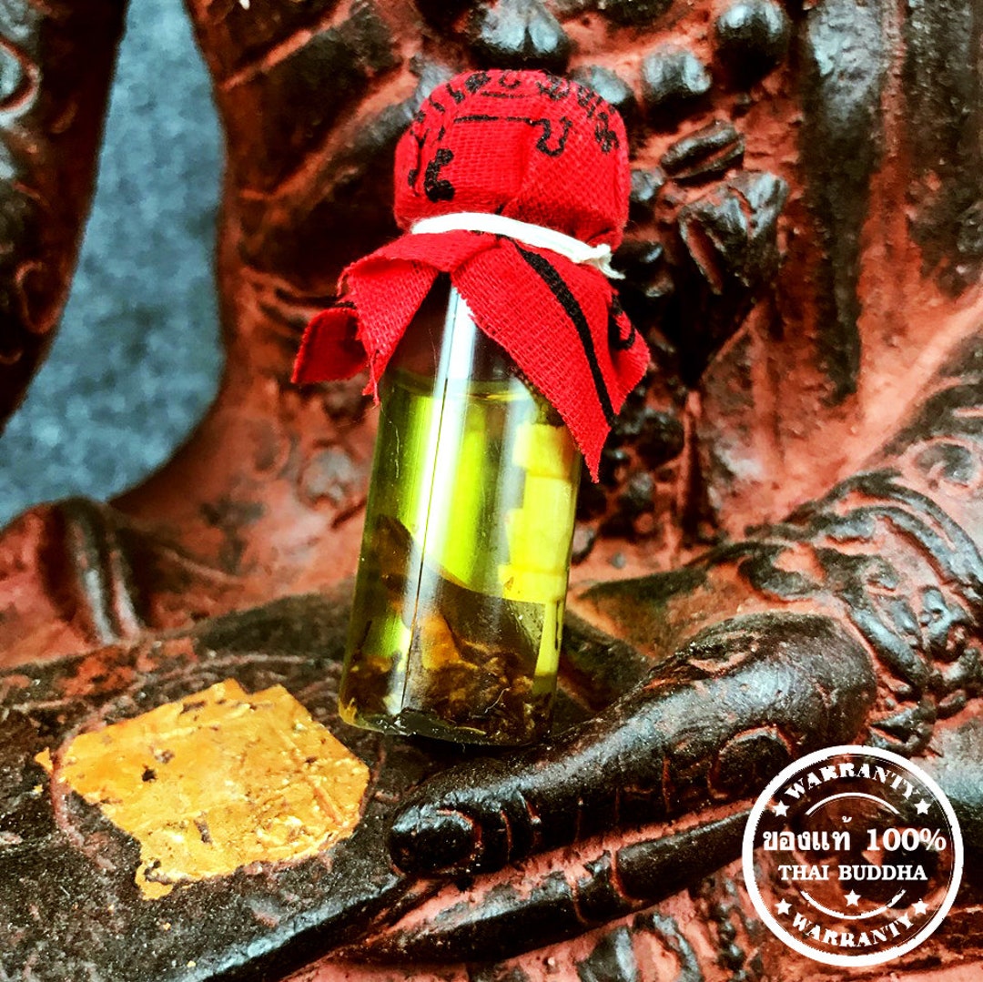 Nam Prai Takrud Dok Thong: Love & Fortune Oil, Thai Charm - Etsy