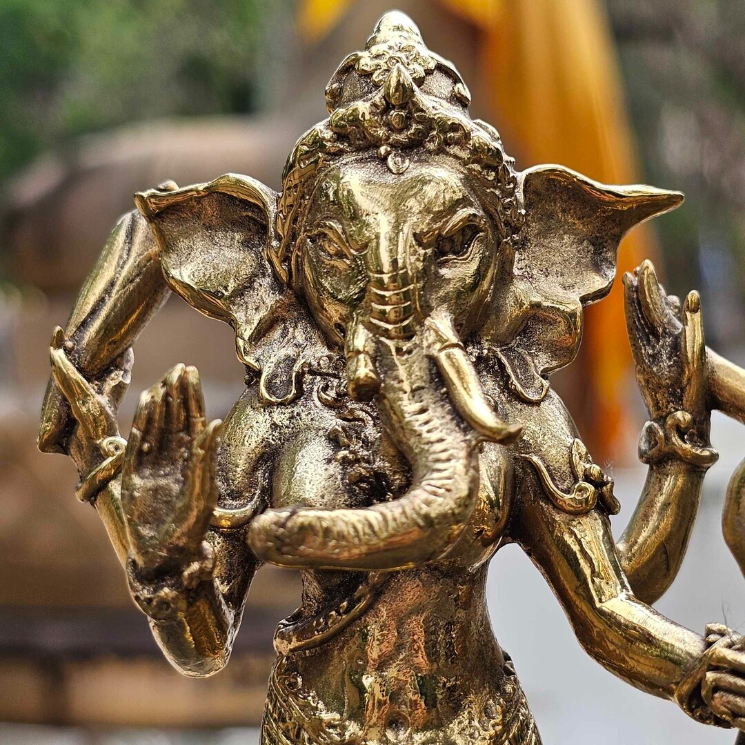 Brass Vinayaki Ganesha Statue: Female Form Hindu Goddess - Etsy