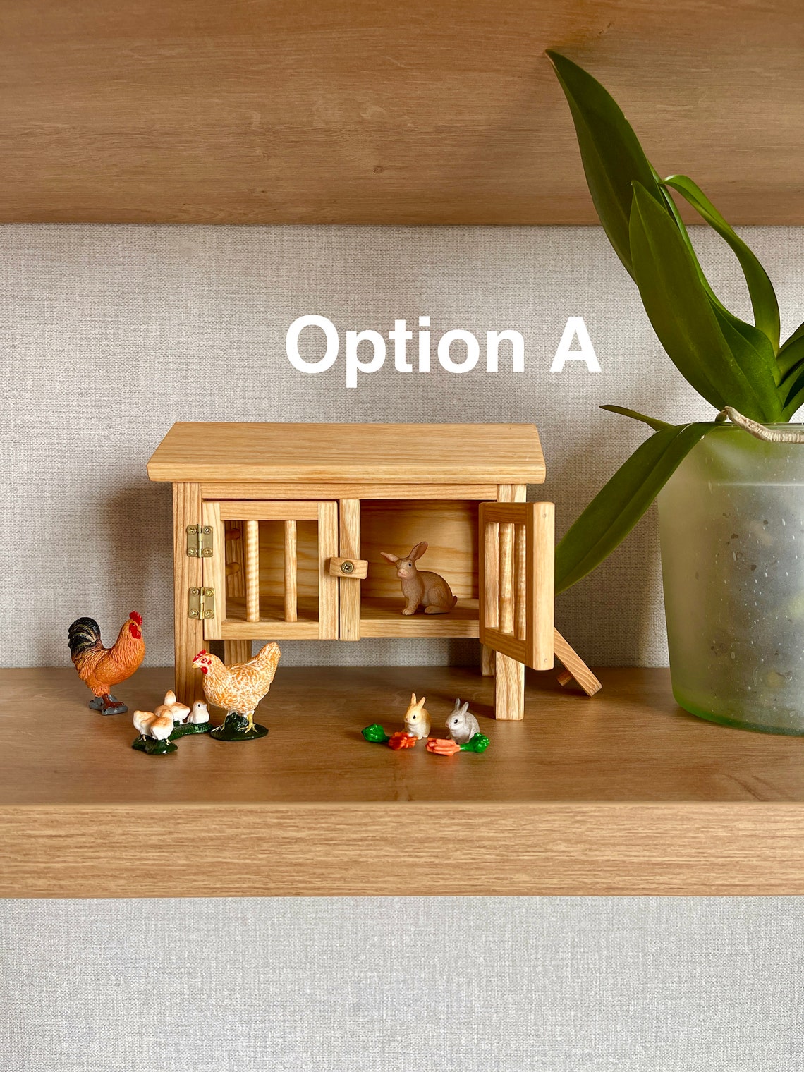 Wooden Farm Toys Set, Montessori Toys, Sensory Toys, Waldorf Farm ...