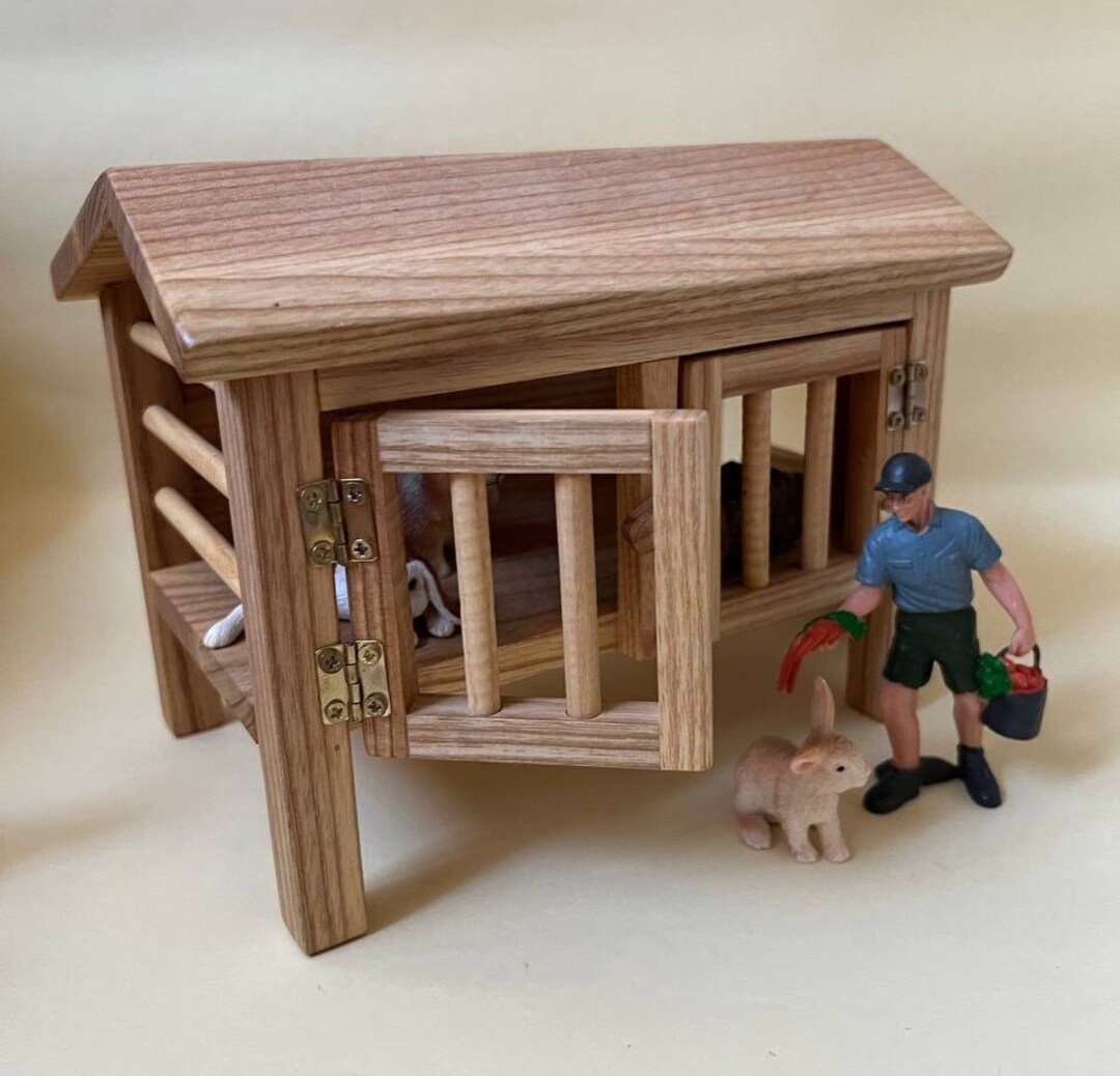 Waldorf Toy Rabbit House | Oak Wooden Toys | Montessori Toy | Handmade ...