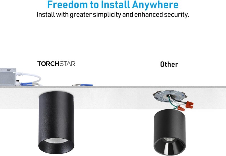 Modern Ceiling Spotlight LED With Junction Box Dimmable Replace 2 Inch ...