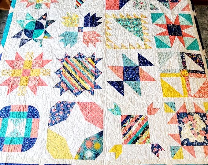 Home Sweet Home Cross Stitch Sampler Quilt - Etsy