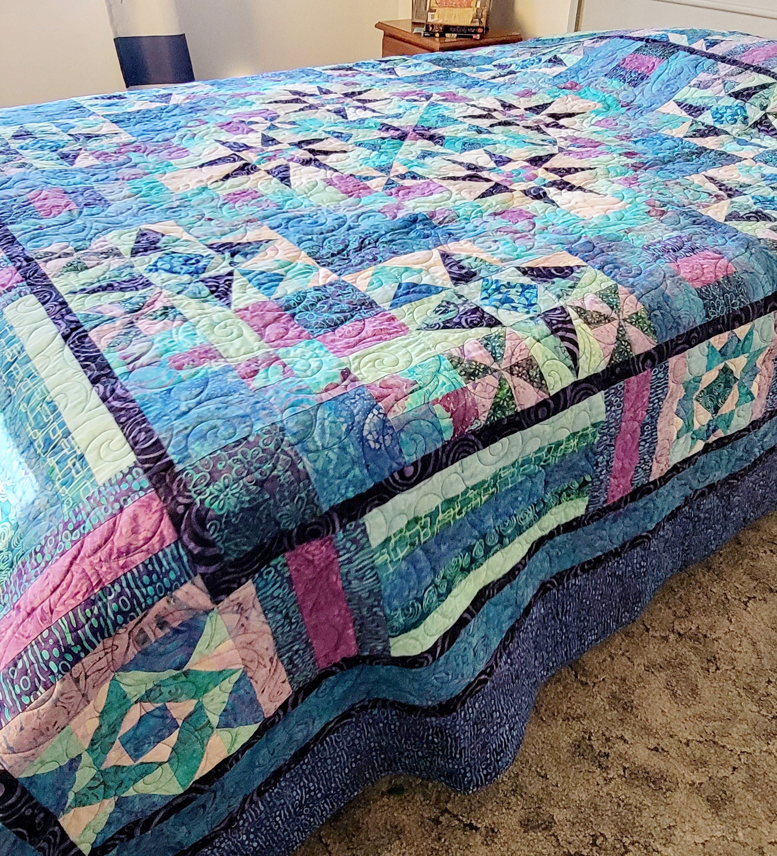 King Size Mystical Prism Quilt 101 X 101 Inches Handmade - Etsy
