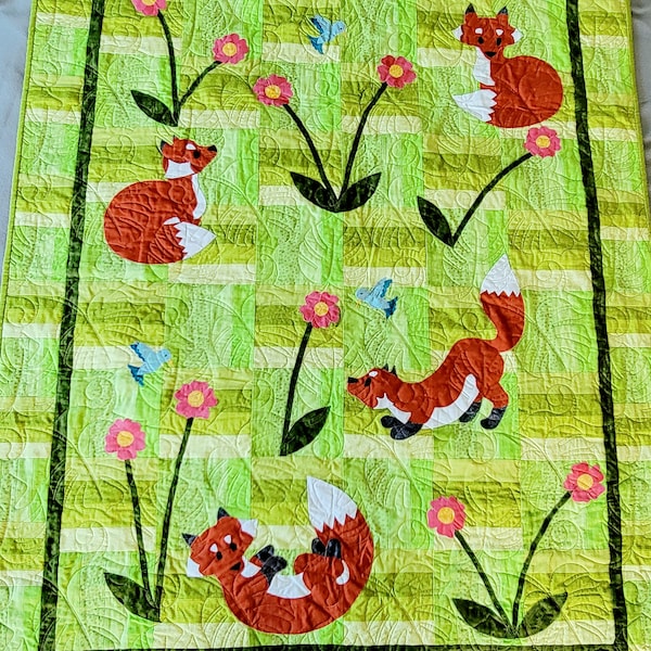 Fox Quilt - Etsy