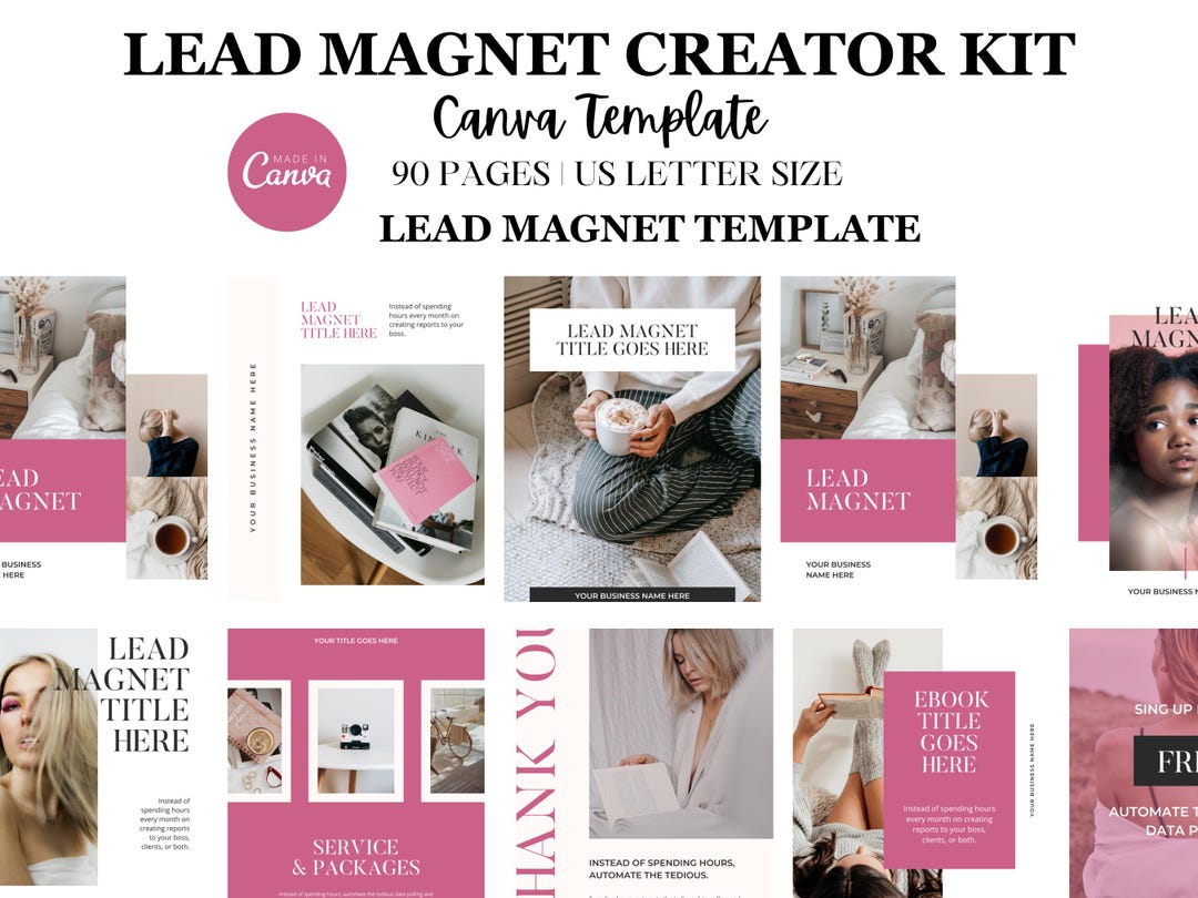 95 Page Lead Magnet Creator Kit Worksheet Ebook Workbook Checklist ...