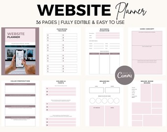 Printable Digital Product Planner Template, Done for You Digital ...