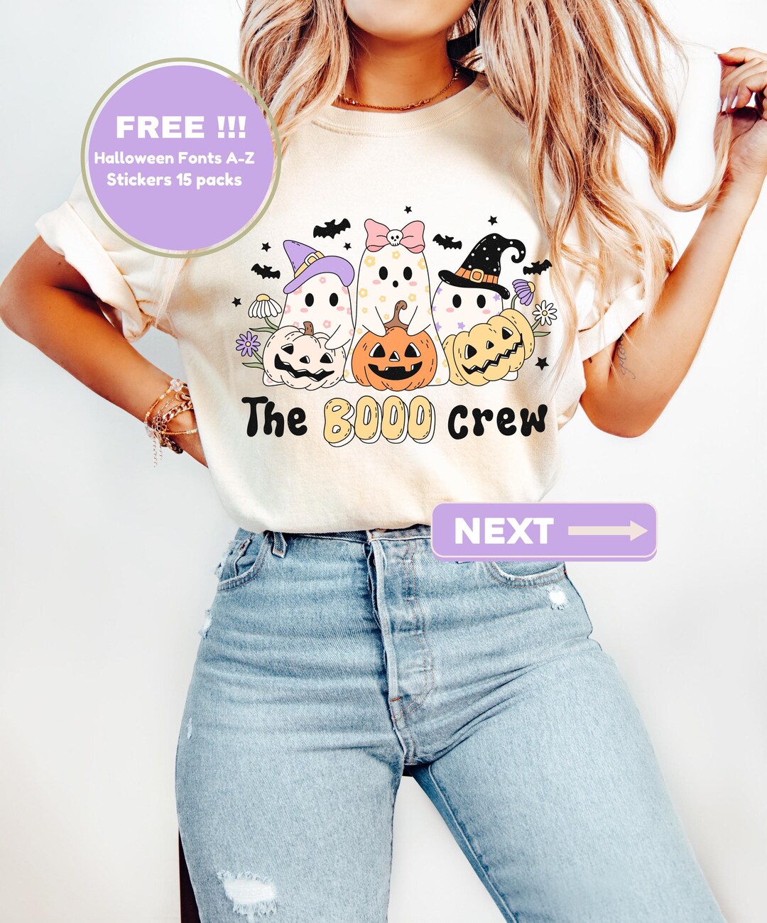 The Boo Crew Halloween Png, Cute Halloween Png, Halloween Boo Crew Png ...