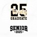 Senior 2025 SVG Bundle for Cricut, Graduation Cap PNG, Class of 2025 ...