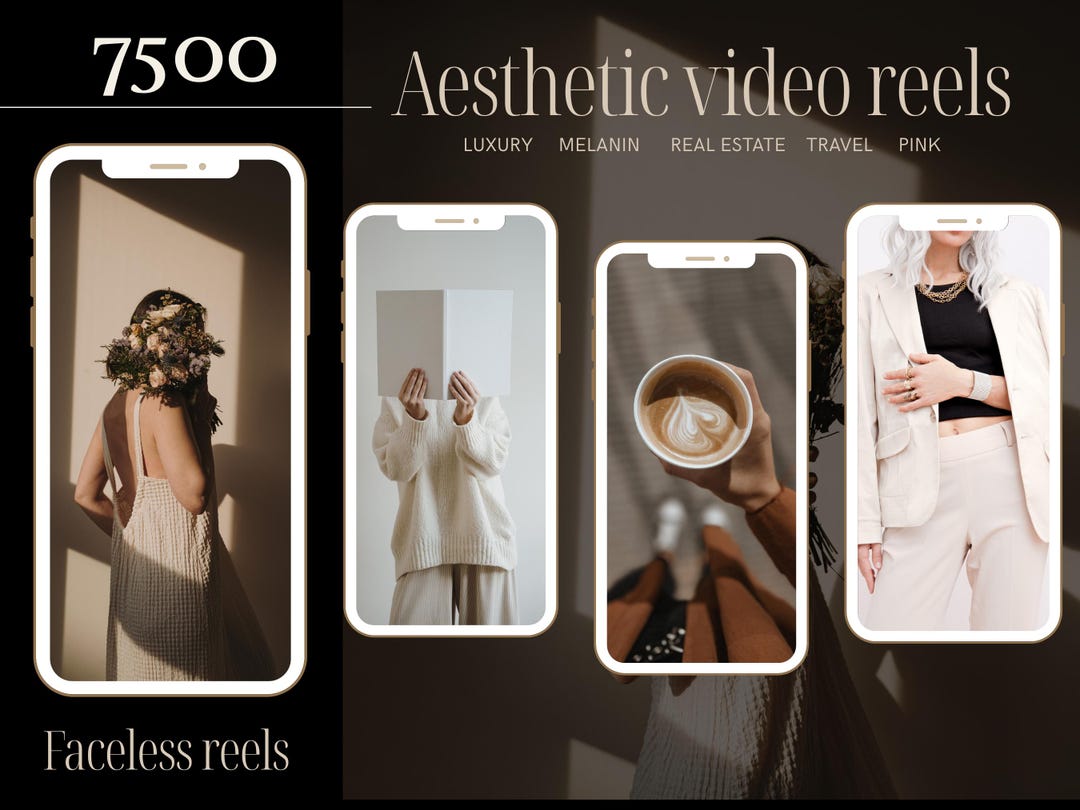 Faceless Reels, Luxury Social Media Videos, MRR PLR (digital Download ...