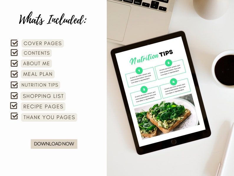 Nutrition Recipe Workbook Template Recipe Ebook Template Editable Canva ...