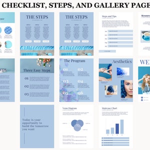 Blue Ebook Template Theme, PLR Light Blue Ebook Canva Template, Lead Magnet, Resell Rights, PLR ...
