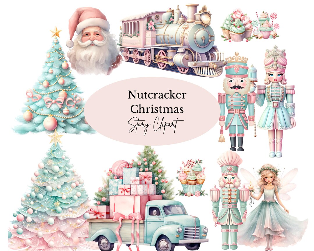 Pastel Christmas Nutcracker Clipart Bundle, Christmas Nutcracker PNG ...