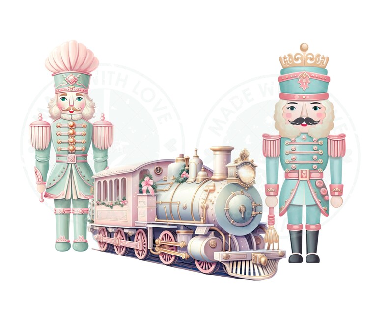 Pastel Christmas Nutcracker Clipart Bundle, Christmas Nutcracker PNG ...