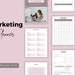 Editable Pink Marketing Canva Planner Template, Marketing Canva Planner ...