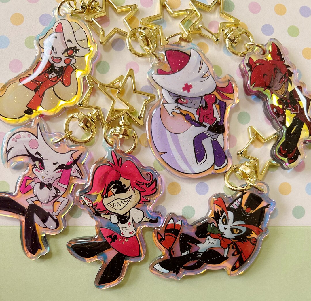 Hazbin Hotel Inspired Acrylic Keychains - Etsy
