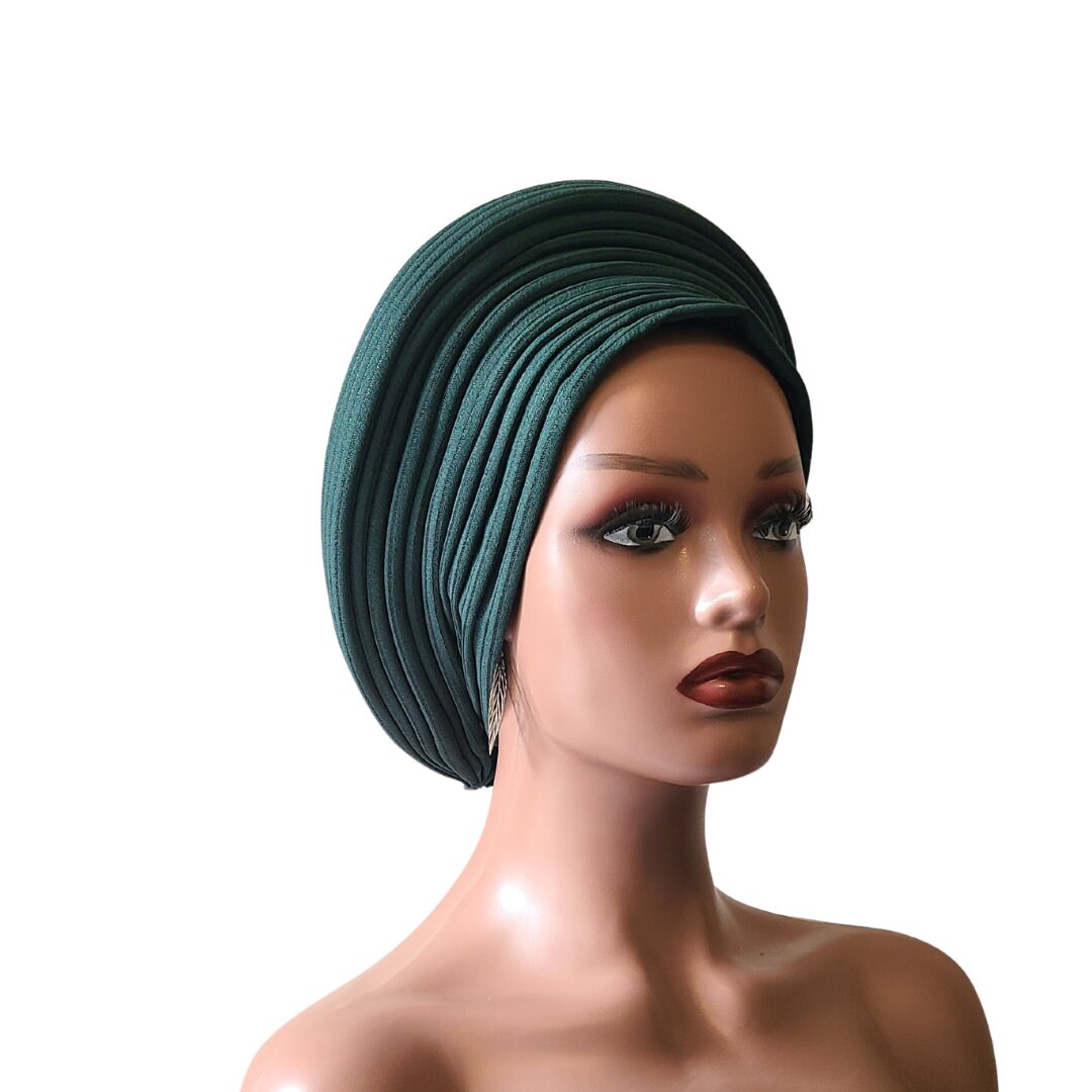 Handmade African Turban Gele Headwrap, Auto Gele, One Size Fits Most ...