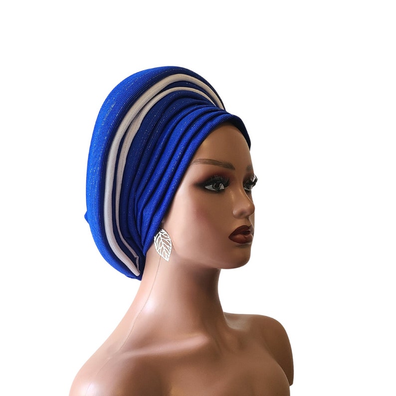 Handmade African Turban Gele Headwrap, Auto Gele, One Size Fits Most ...