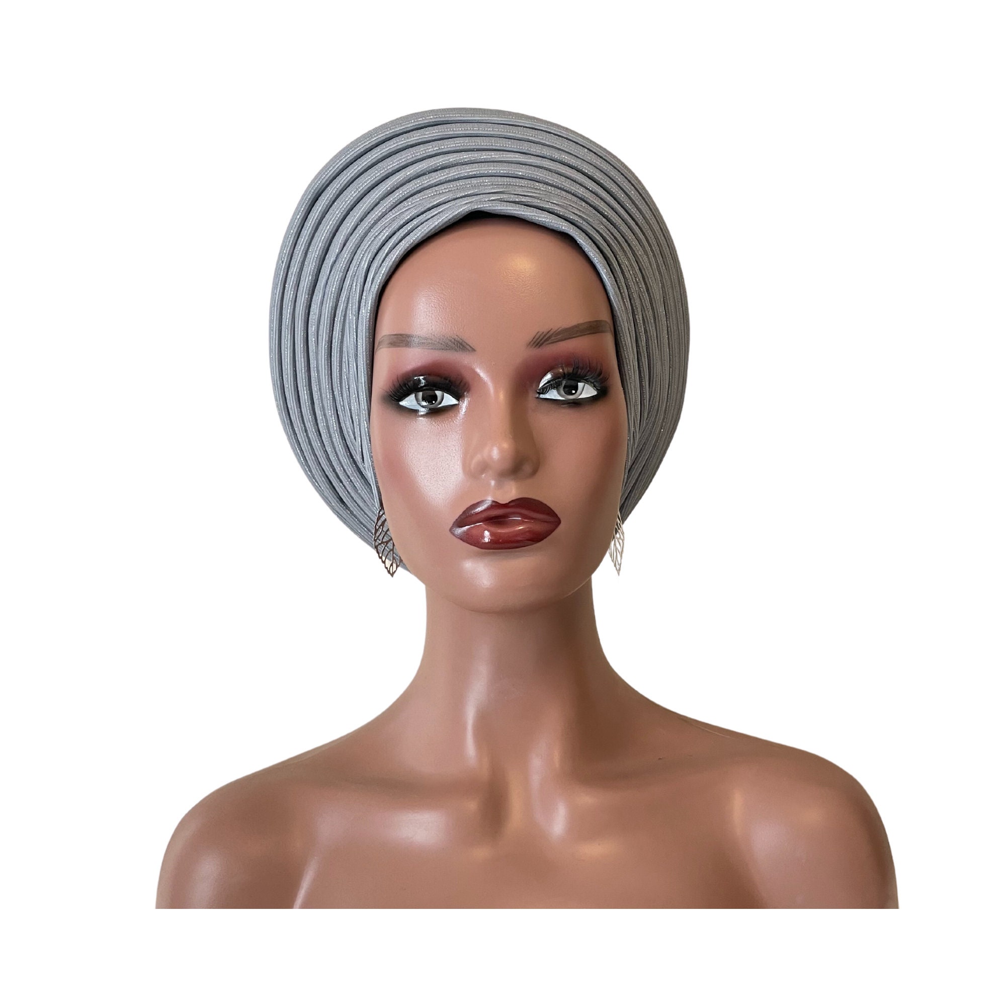 Handmade African Turban Gele Headwrap, Auto Gele, One Size Fits Most ...