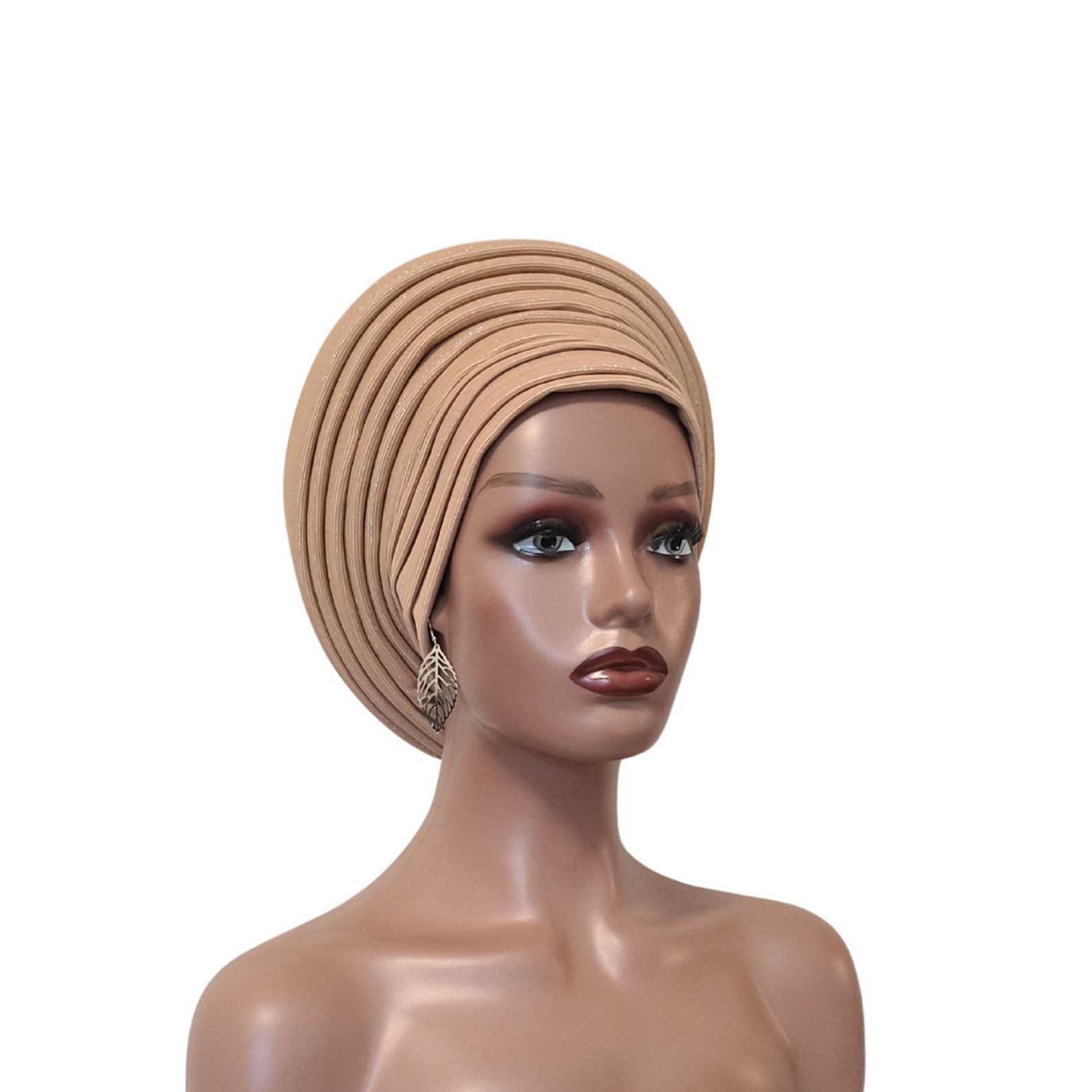 Handmade African Turban Gele Headwrap, Auto Gele, One Size Fits Most ...