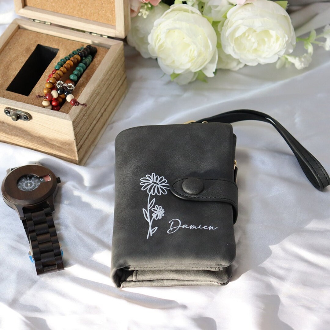 Personalized Custom Tri-fold Wallet Customized Name Wallet - Etsy