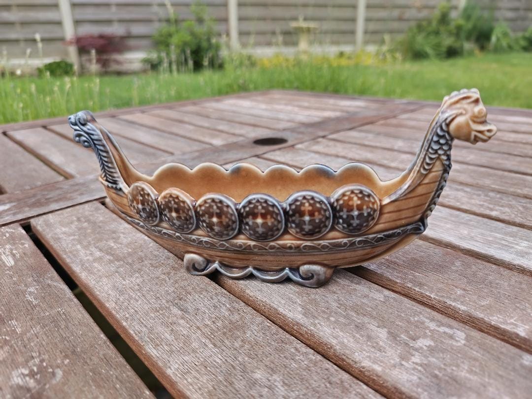 Iconic Vintage 1960's Viking Ship/boat - Wade Pottery - Porcelain ...
