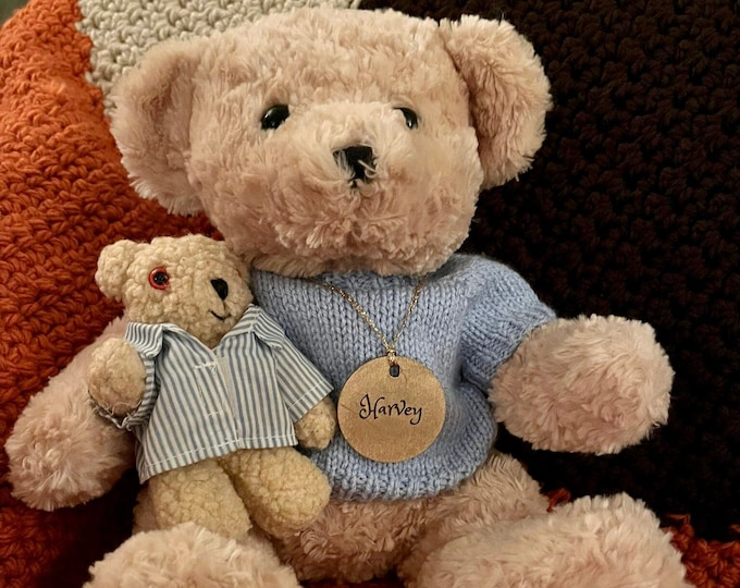 Harvey the Bear - Upcycled Soft Toy by Second Hugs/ Teddy Bear Soft Toy ...