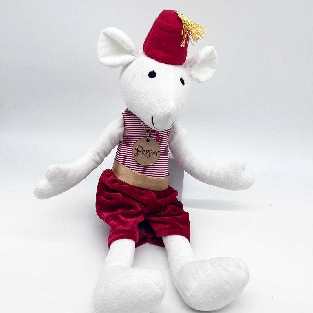 Pepper the Mouse Upcycled Soft Toy by Second Hugs / Mouse Soft Toy ...