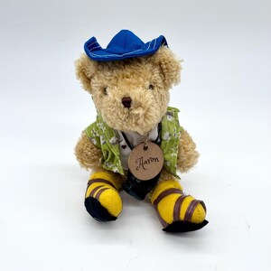 Aaron the Bear Upcycled Soft Toy by Second Hugs/cuddly Toy/ Teddy Bear ...