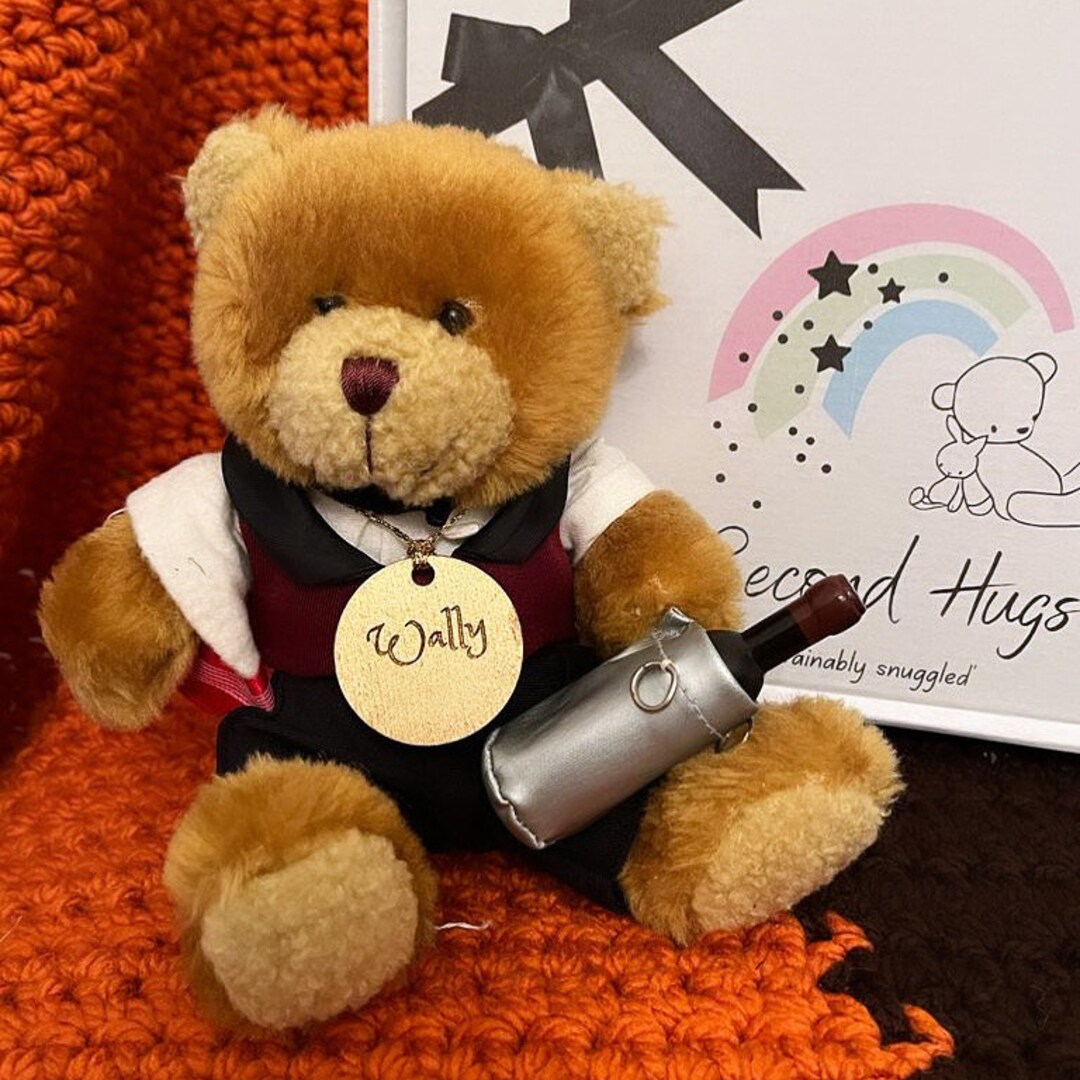 Wally the Bear Upcycled Soft Toy by Second Hugs/ Teddy Bear Soft Toy ...