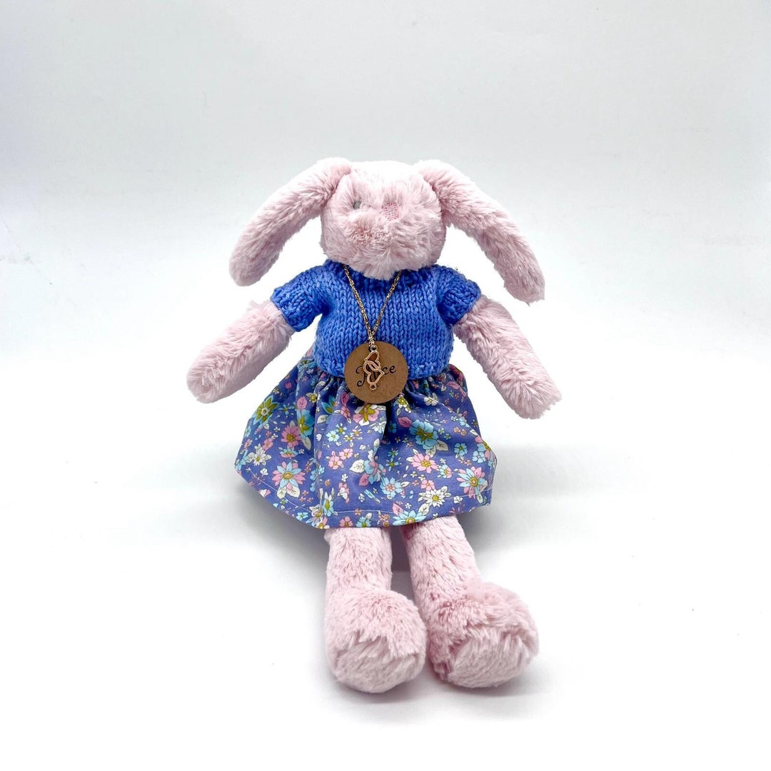 Alice the Bunny Rabbit Upcycled Soft Toy by Second Hugs/cuddly Toy ...