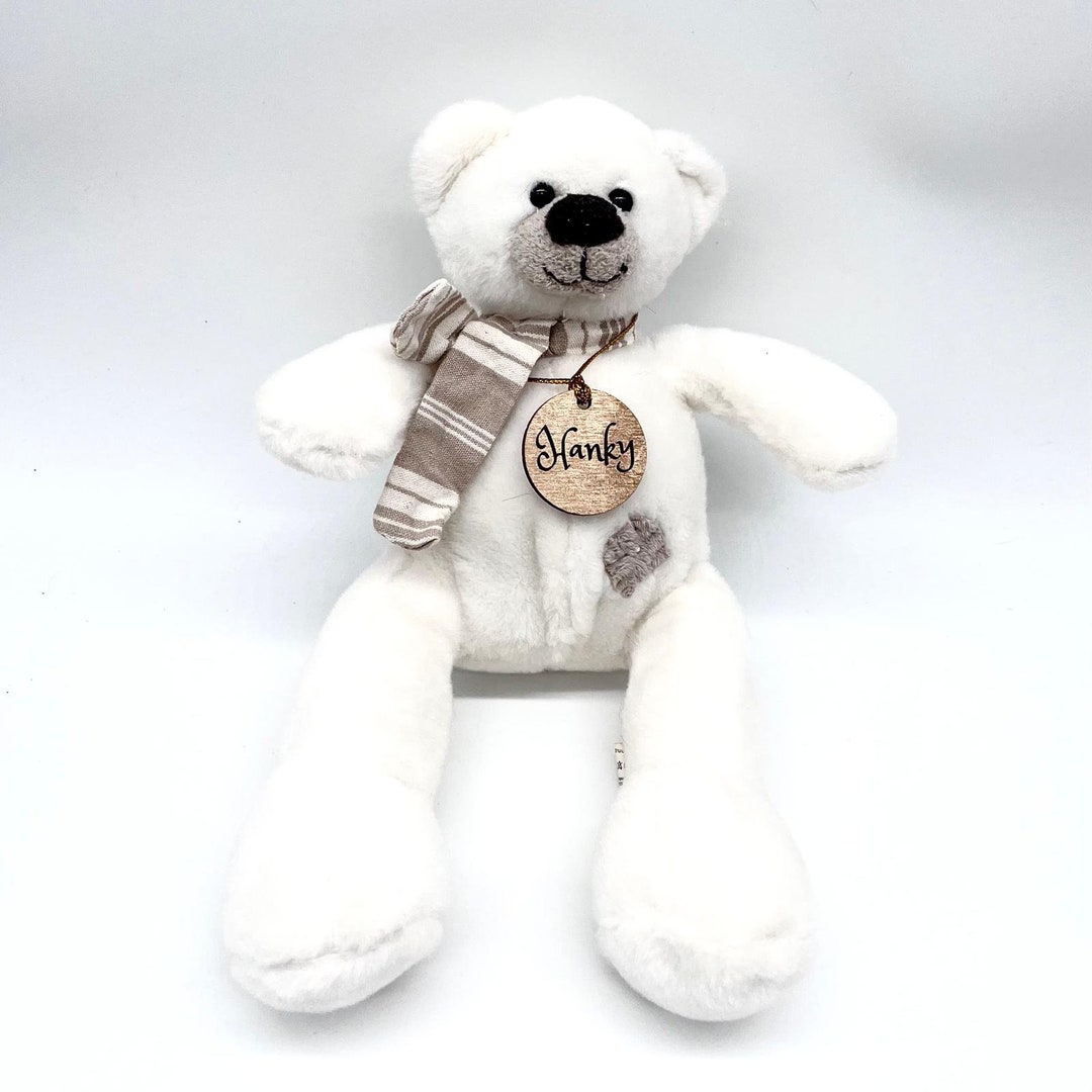 Hanky the Bear Upcycled Soft Toy by Second Hugs / Recycled Sustainable ...