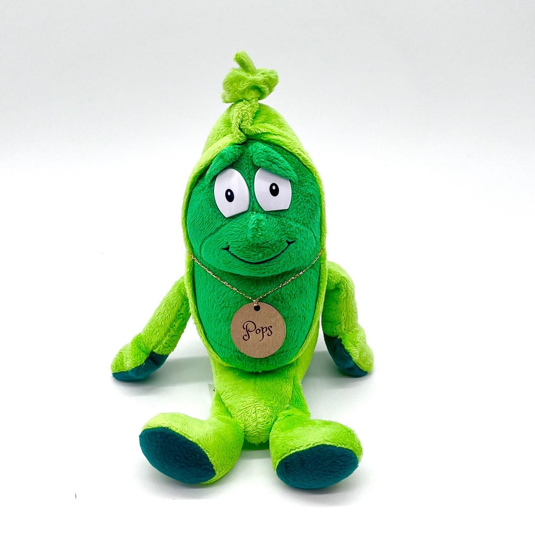 Pops the Pea Upcycled Soft Toy by Second Hugs/ Pea Soft Toy/ Pea Pod ...