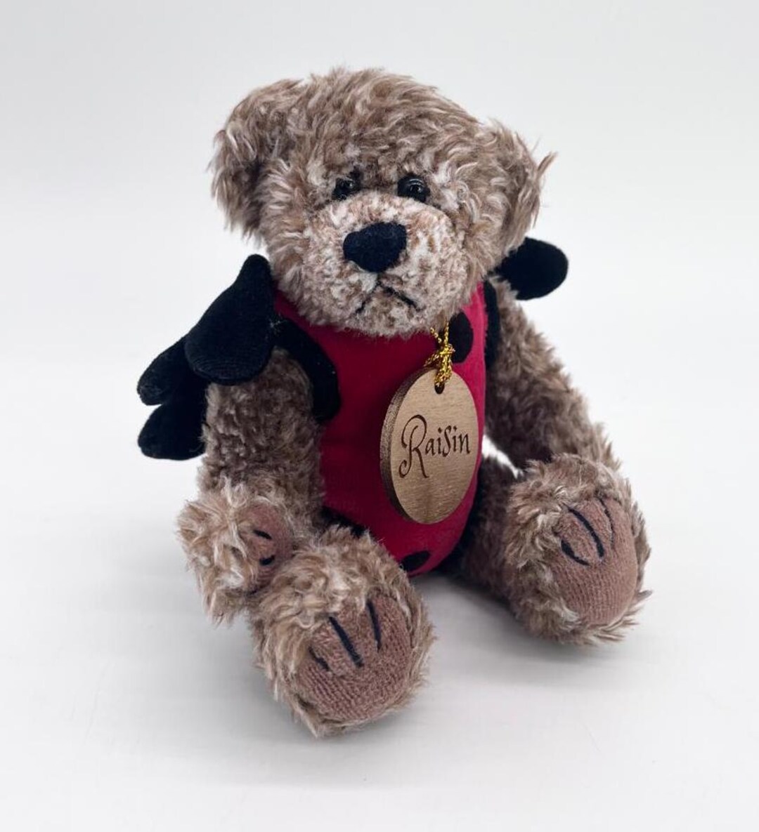 Raisin the Bear Upcycled Soft Toy by Second Hugs / Recycled Sustainable ...