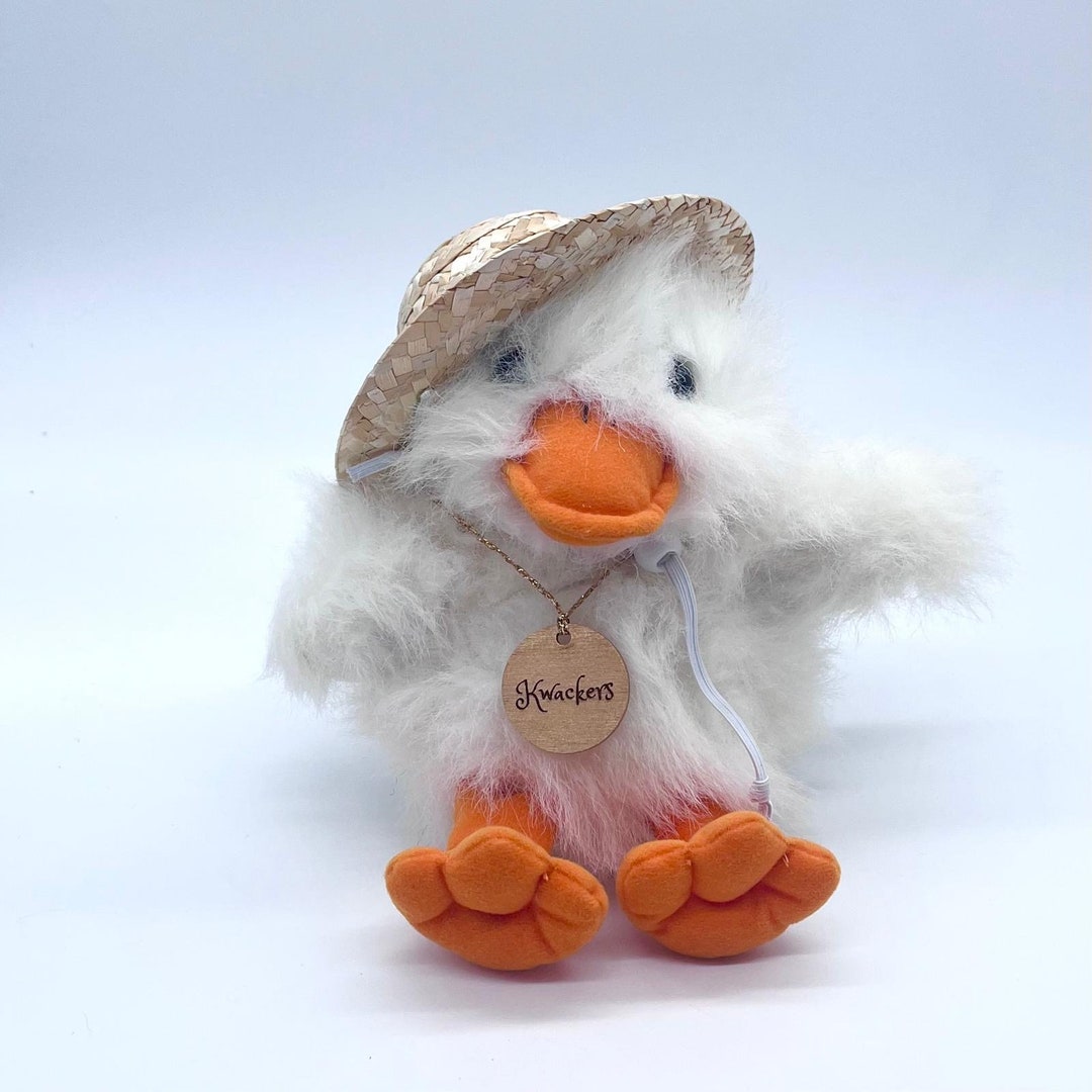 Kwackers the Duck Upcycled Soft Toy by Second Hugs / Cuddly Toy ...