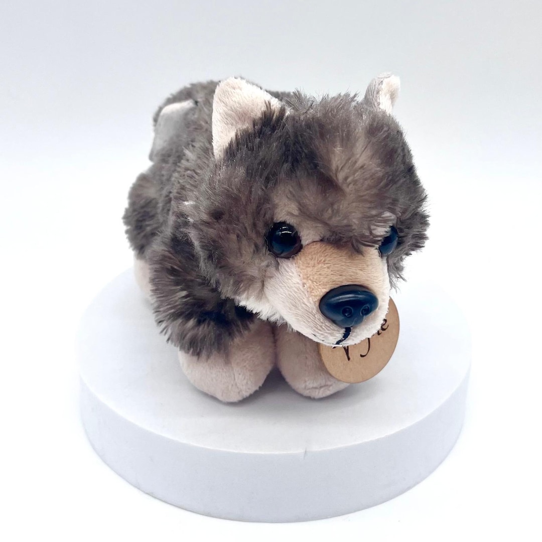 Vogue the Baby Wolf Upcycled Soft Toy by Second Hugs/cuddly Wolf Teddy ...