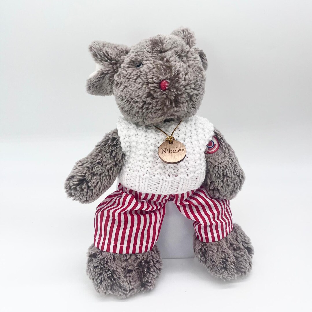 Nibbles the Mouse - Upcycled Soft Toy by Second Hugs / Recycled ...